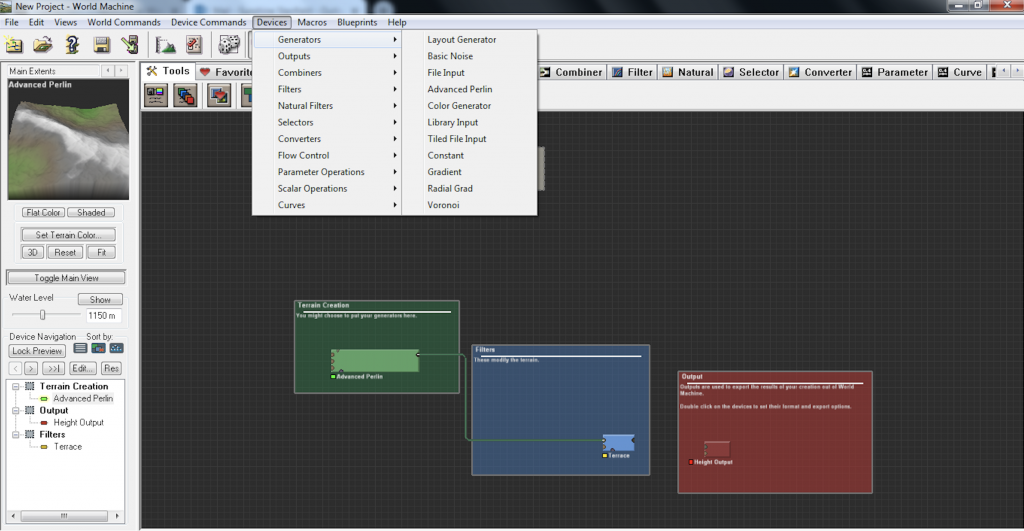 2. Devices and the Device Workspace – World Machine Help
