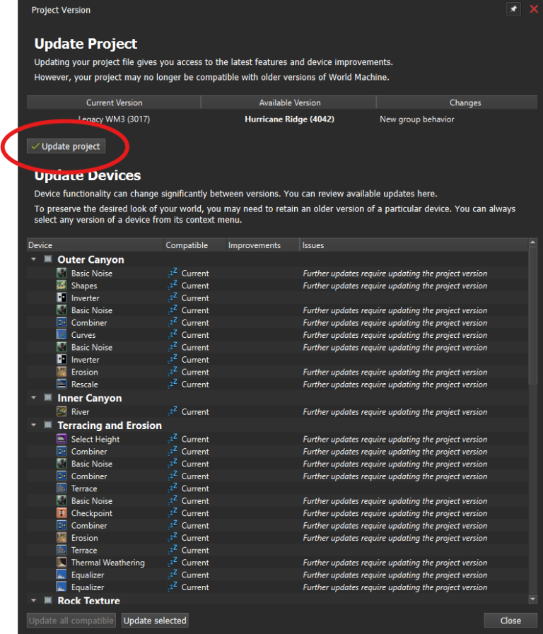 Upgrading your Project – World Machine Help